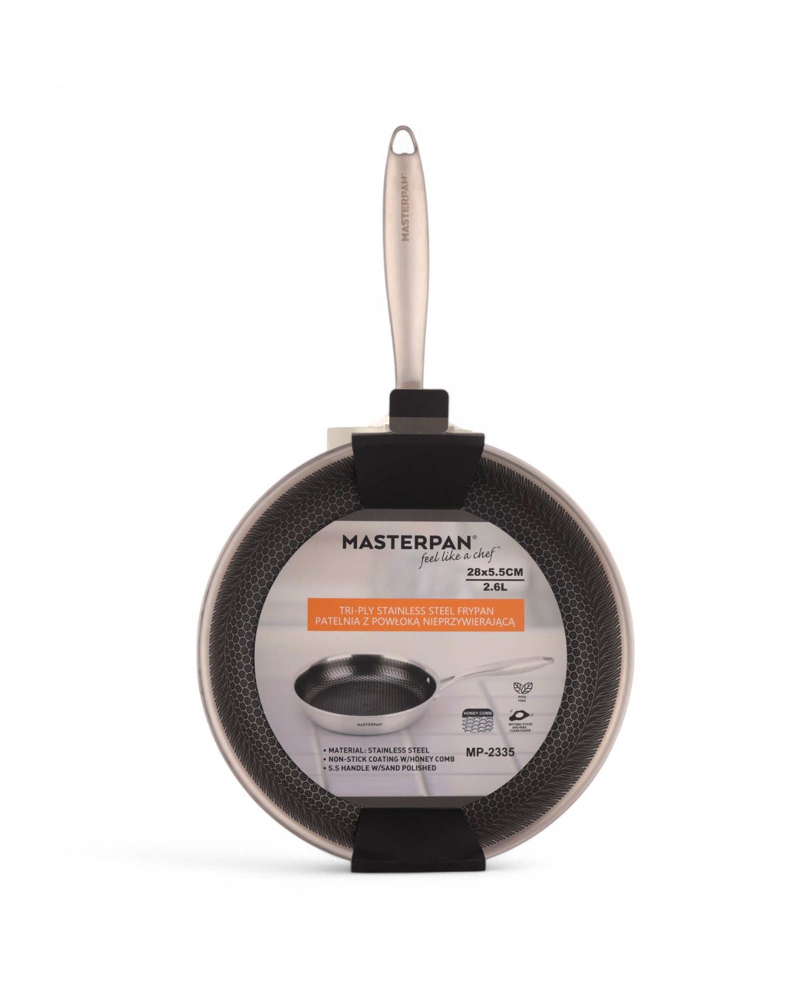 Stainless Steel Honeycomb Fry Pan (28cm) - MP-2335 – MASTERPAN - EU