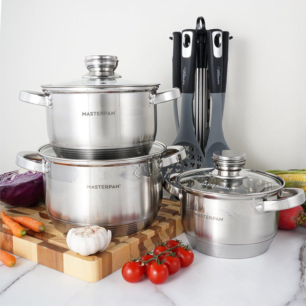 Stainless Steel Cookware Set 6pcs - MP-5001 – MASTERPAN - EU