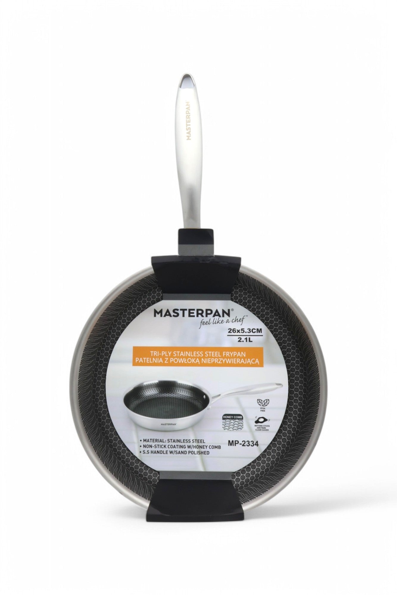 Stainless Steel Honeycomb Fry Pan (26cm) - MP-2334 – MASTERPAN - EU
