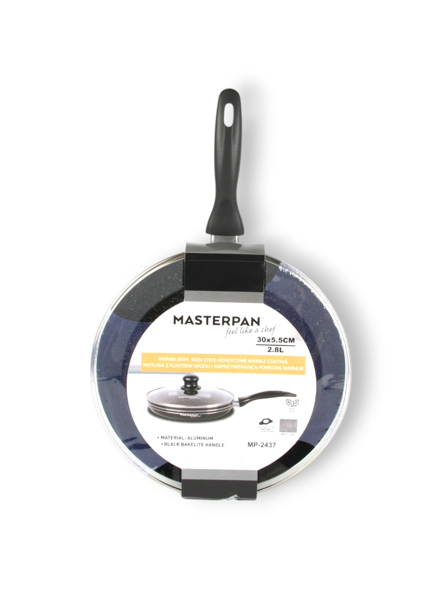Pressed Fry Pan with Lid (30cm) - MP-2437 – MASTERPAN - EU