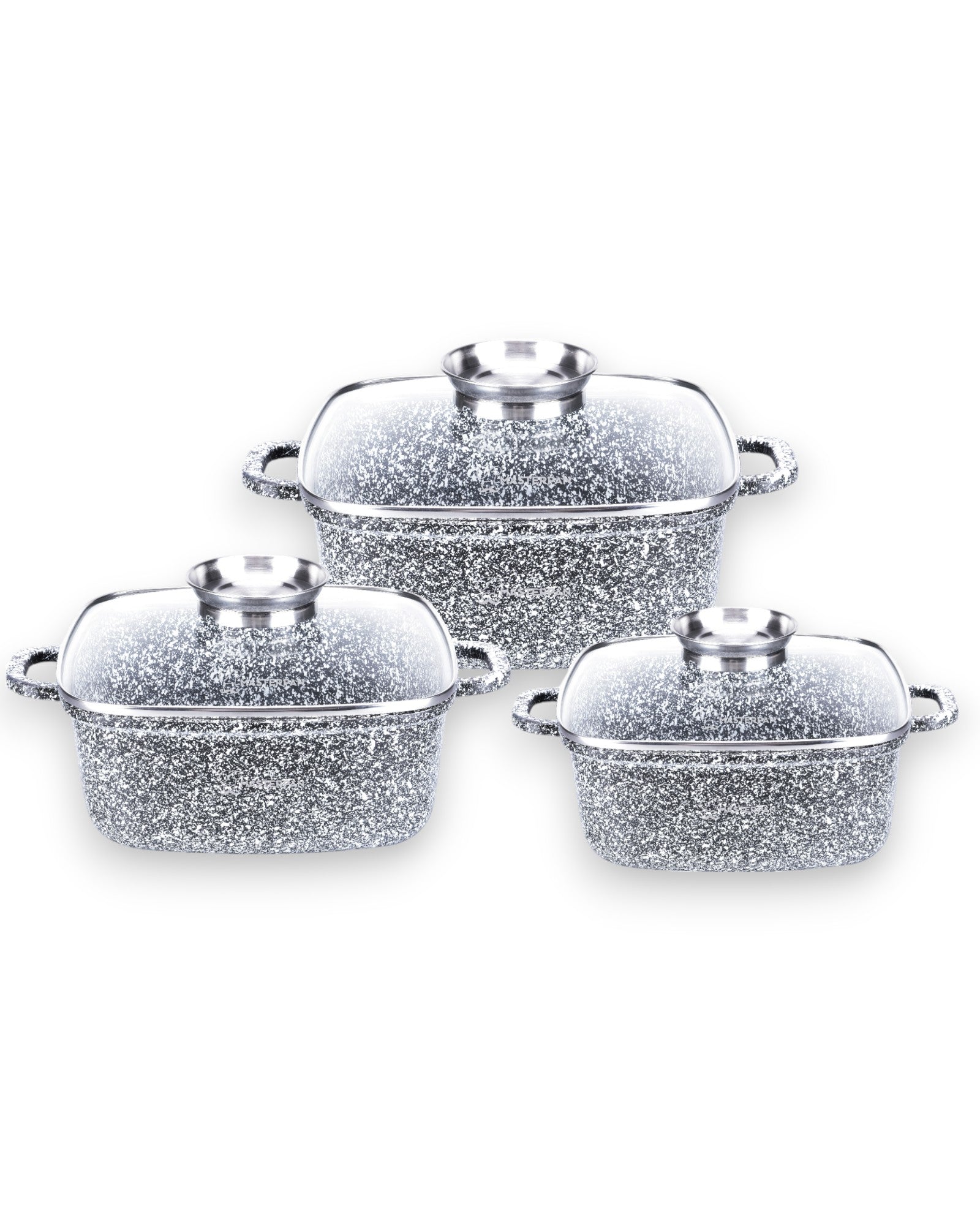 6-Piece Square Set Granite - MP-2151 – MASTERPAN - EU