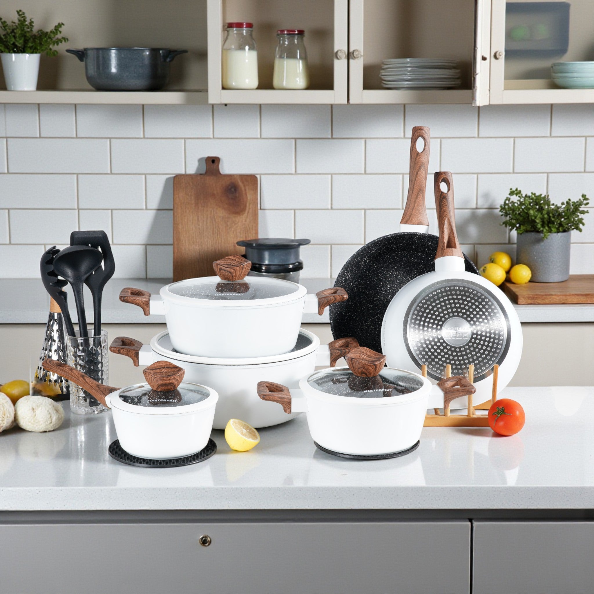 15-Piece Forged Aluminium Cookware Set - MP-7002 – MASTERPAN - EU