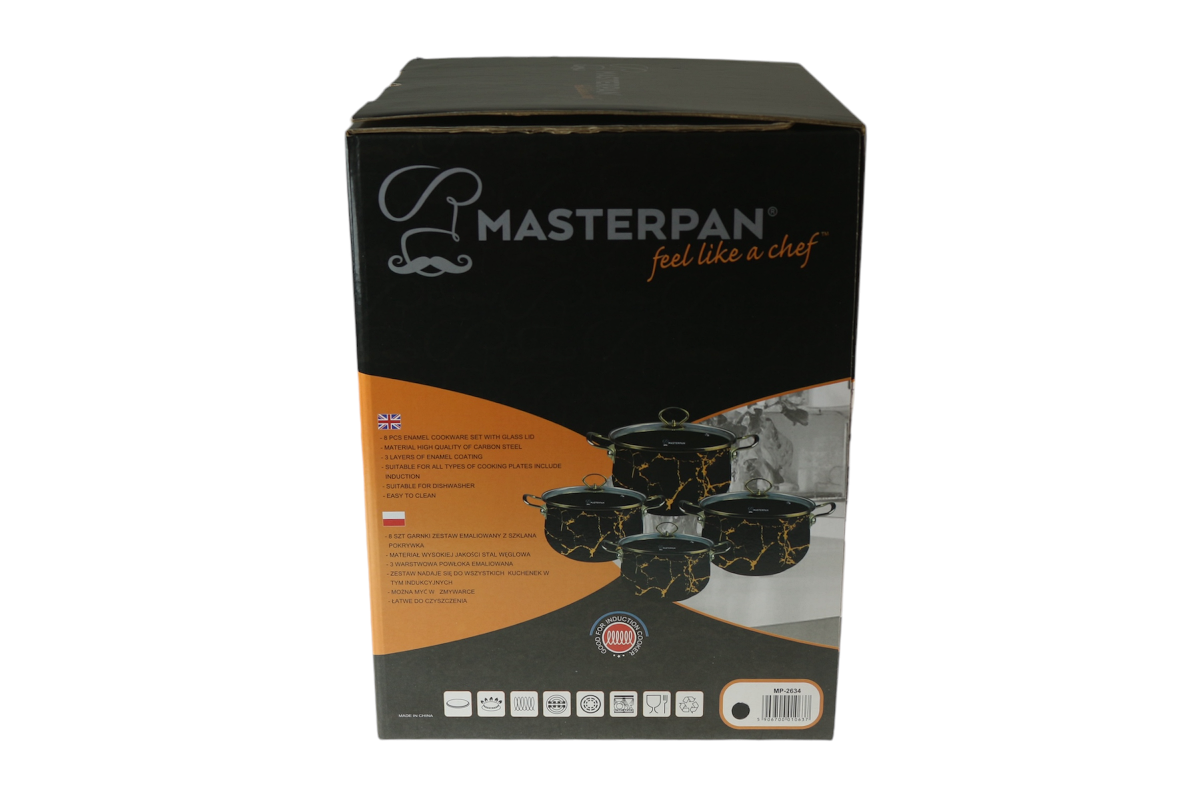 8-Piece Enamel Casserole Set - MP-2634 – MASTERPAN - EU